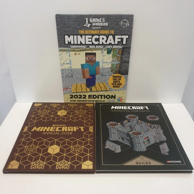 MINECRAFT ANNUALS 2018 & 2019 2022 Mojang & Guide Mineworld 3X Books ...