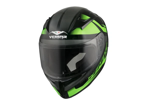 CASQUE VEMAR INTÉGRALE Ghibli G022 Street Interieur Tirer Vert ...