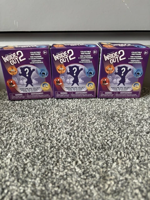 DISNEY PIXAR INSIDE Out 2 3 Mystery Collectible Mini Figures Bundle ...