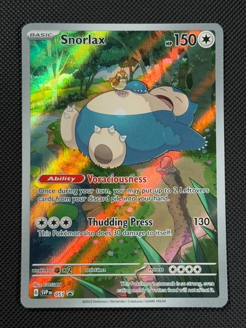 SNORLAX SVP 051 PROMO Pokémon Card S&V 151 Promo Holo Rare *2 £17.99 ...