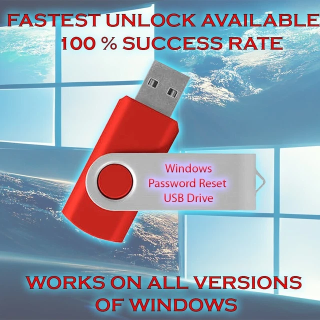 WINDOWS PASSWORD RESET Unlock for Win 11, 10, 8, 7, Vista - Pass Reset ...