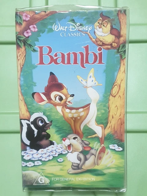 BAMBI CLAMSHELL VHS Watched Works Great $27.00 - PicClick AU