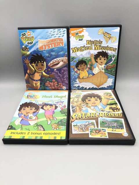 GO DIEGO GO DVD lot Nickelodeon 6 DVDs : WOLF PUP Rescue-GREAT Gorilla ...