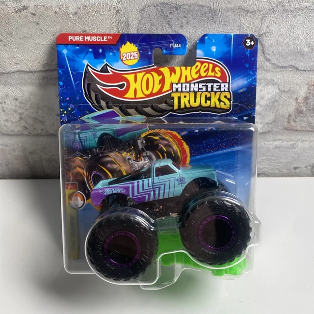 HOT WHEELS MONSTER Trucks Pure Muscle Half Hazards Turquoise 1:64 New 2025 £10.99 - PicClick UK