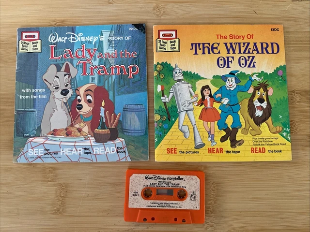 WALT DISNEY'S LADY and the Tramp/Wizard of Oz 24 Page Read Along Book ...