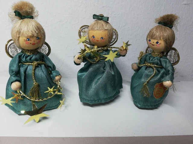 ENGEL RESI PROSEL Vintage Holz/Stoff EUR 9,99 - PicClick DE