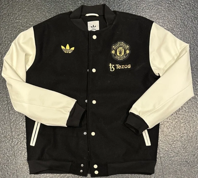 ADIDAS MANCHESTER UNITED Player Issue Varsity Jacket - Large £85.00 ...
