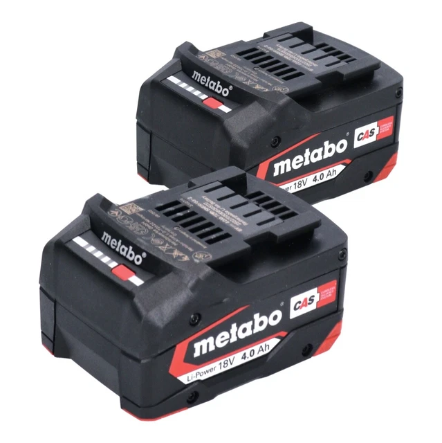 METABO AKKU SET 2x Li-Power Akkupack 18 V 4,0 Ah CAS Li-Ion ( 2x ...