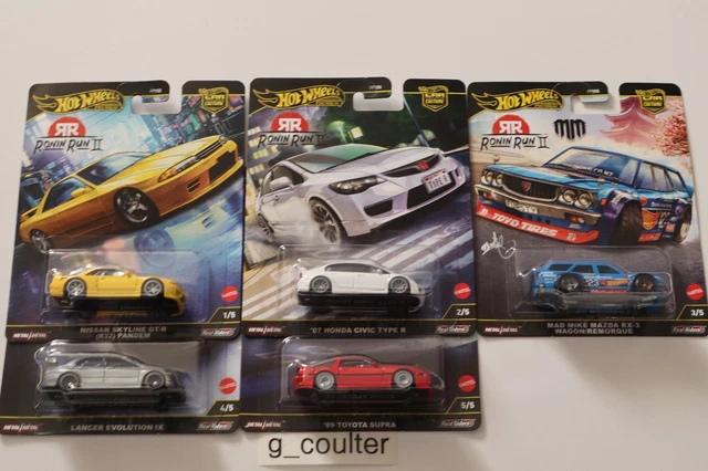 2025 HOT WHEELS PREMIUM CAR CULTURE RONIN RUN II COMPLETE SET w/o CHASE ...