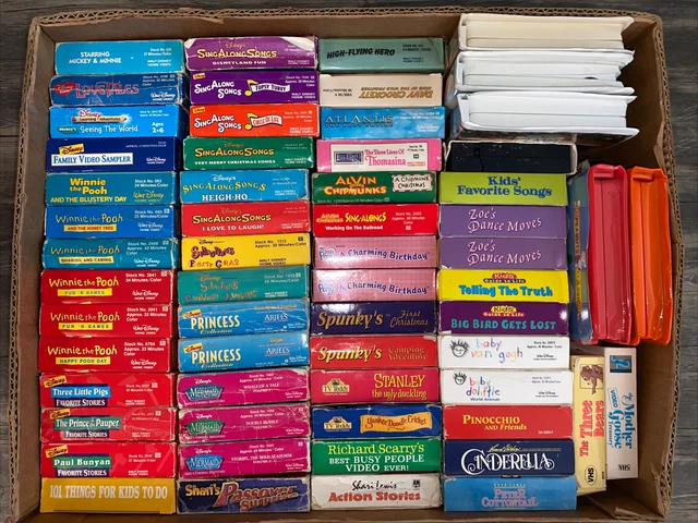 KIDS VHS LOT Of 60 Disney & Sesame Street Etc. $41.03 - PicClick CA