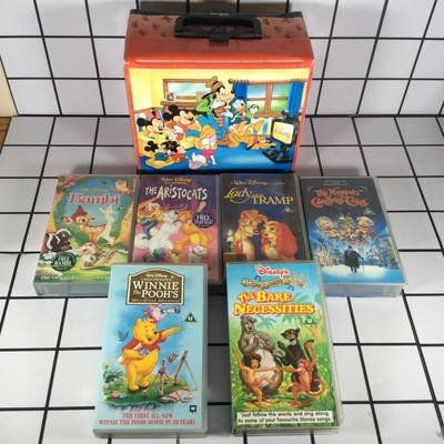 THE DISNEY STORE VHS Case & Tapes 6 VHS Disney Video Collectable £18.04 ...