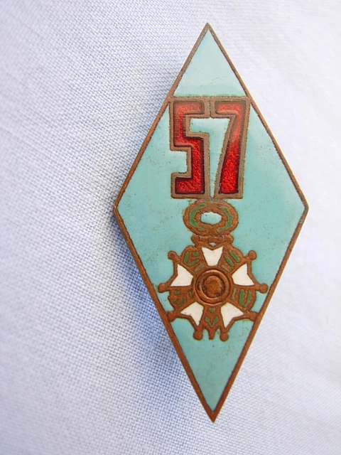 INSIGNE METAL ANCIEN 57° RI D. Emaillé 42 mm EUR 4,00 - PicClick FR