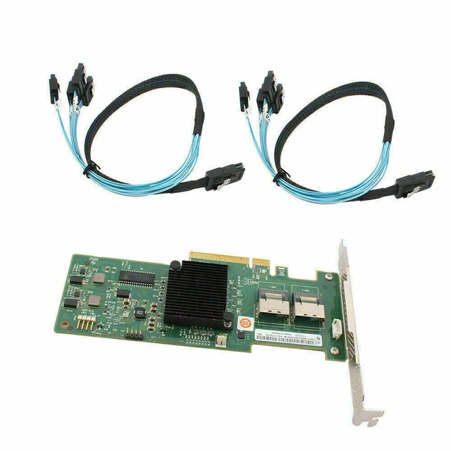 PER LSI 6GBPS SAS HBA 9240-8I modalità IT ZFS FreeNAS unRAID + 2*SFF ...