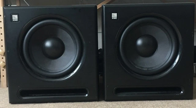 AMC SUB2 ACTIVE / Powered Subwoofer Loudspeaker X 2 Pair 10" 10 Inch ...