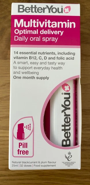 BETTERYOU MULTIVIT DAILY Oral Spray Multi Vitamin Blackcurrant Plum UK ...