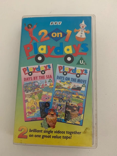 PLAYDAYS 2 ON 1 By the sea & Days on the Move VHS Video £29.99 ...