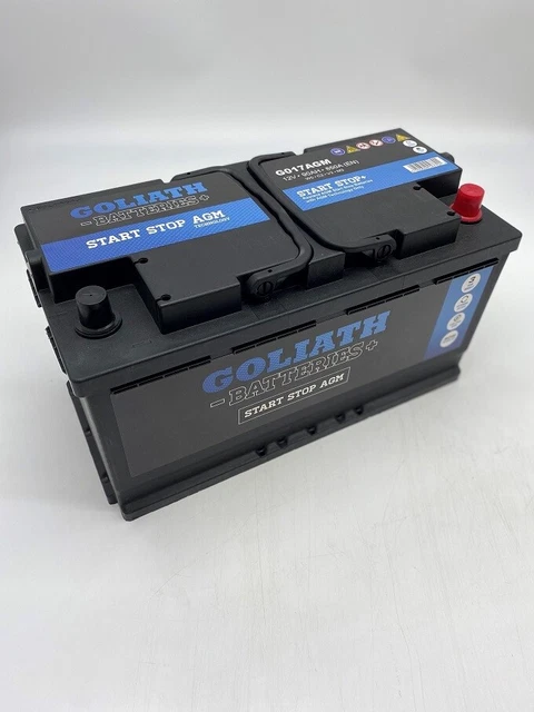 GOLIATH G017 AGM - 017 AGM 90Ah 850A Start Stop Battery - 3 Year ...