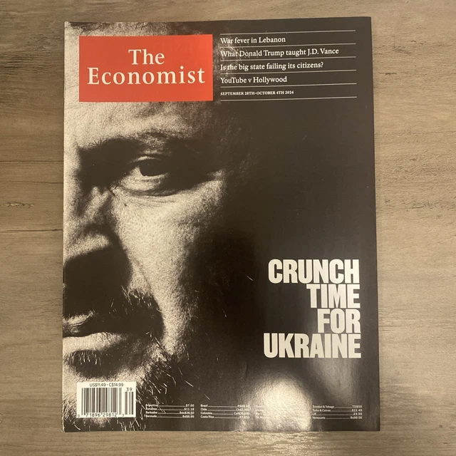 THE ECONOMIST 2024 Magazine Newspaper Crunch Time for Ukraine $14.99 ...