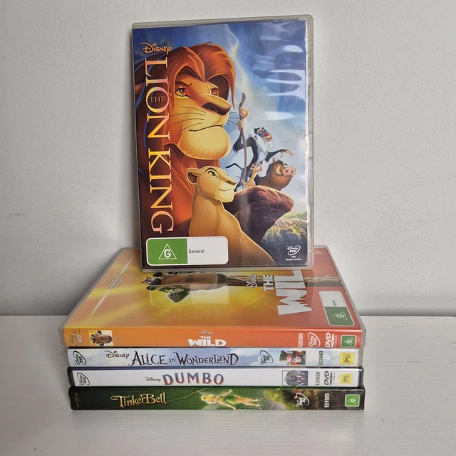 DISNEY MOVIE Bundle x5 DVD Reg 4 Lion King, Dumbo, Wild And More $29.95 ...
