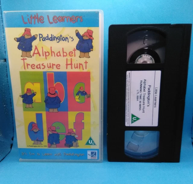 PADDINGTON'S ALPHABET TREASURE Hunt VHS Pal - Little Learners UK 1993 ...