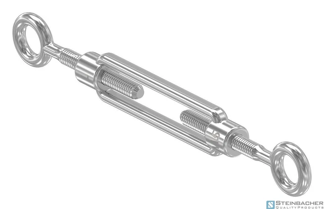 ROESTVAST STALEN SPANSCHROEFOOG / oog met schroefdraad M5, V4A ...
