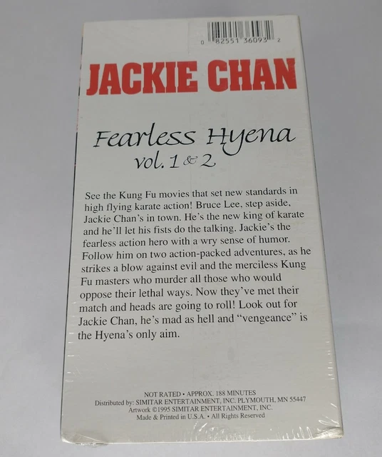 FEARLESS HYENA VOL.1&2 VHS 1995 Simitar Jackie Chan £9.04 - PicClick UK FEARLESS HYENA VOL.1&2 VHS 1995 Simitar Jackie Chan £9.04 - PicClick UK