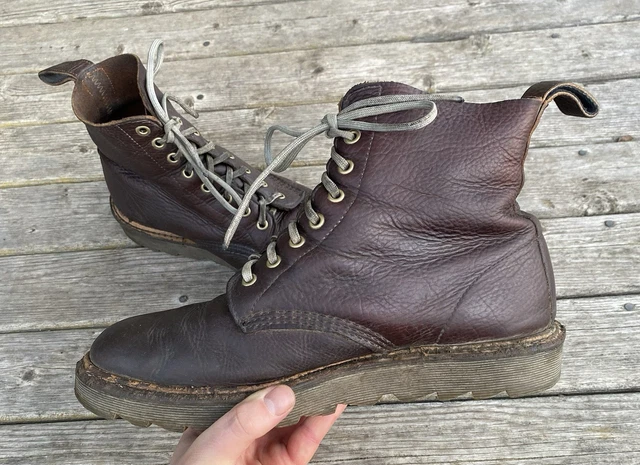 DOC MARTEN MADE in England 1460 Pascal Ripple Sole Zig Zag Boots Mens ...