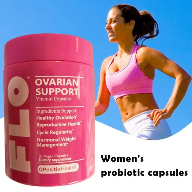 FLO OVARIAN SUPPORT Vitamin 90 Vegan Capsules Dietary Supplement ...