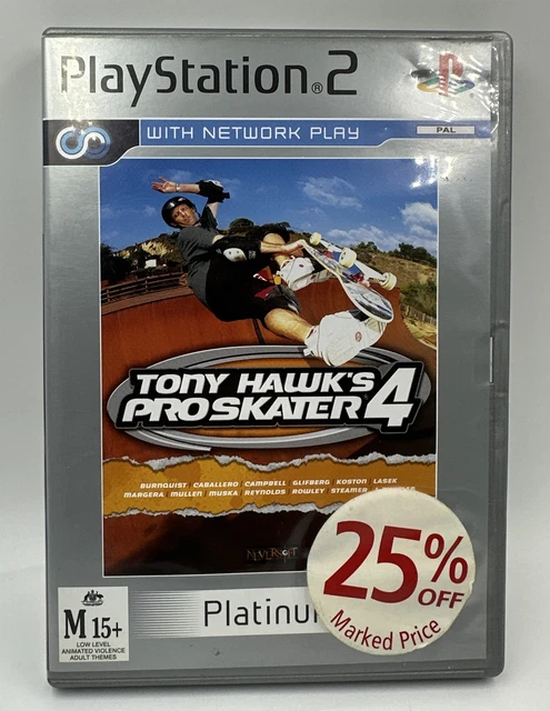 RARE PLAYSTATION 2 PS2 Game AND Manual Tony Hawk's Pro Skater 4 ...
