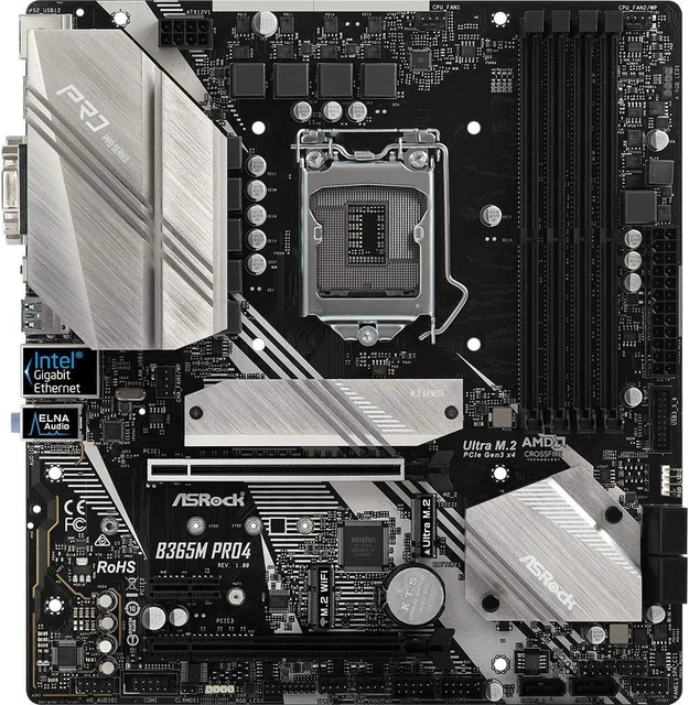 ASROCK B365M PRO4 Motherboard Intel LGA 1151 9th/8th Gen + Windows 11 £ ...