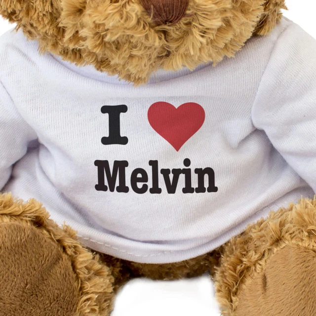I LOVE MELVIN - Teddy Bear - Cute Cuddly Soft Adorable - Gift Present £ ...