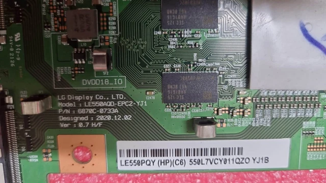TCON LVDS BOARD for 55 " OLED TV LG OLED55A16LA 6870C-0733A 6871L-6903A £39.99 - PicClick UK