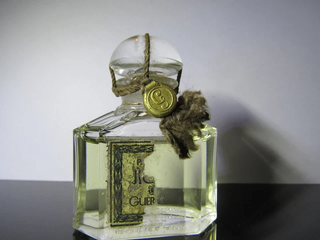 ANCIEN FLACON PARFUM bouchon bloqué quadrilobé - Hauteur 6 cm - Début ...