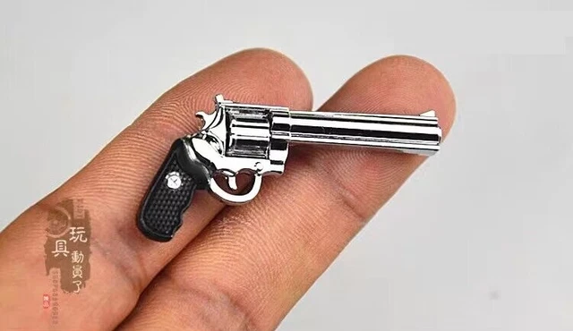 1/12 SCALE REVOLVER Pistol Soldier Accessories Alloy Model for 6 ...