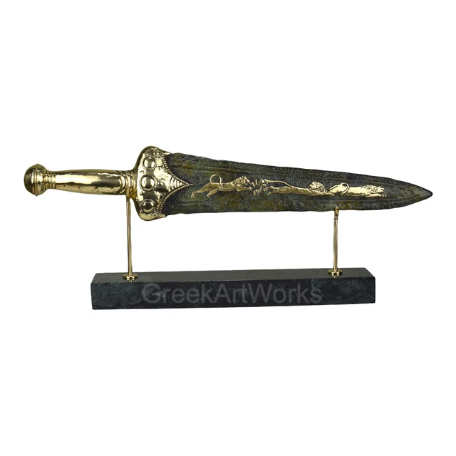 MYCENAEAN DAGGER SWORD Ancient Greek Real Bronze Metal Art Sculpture ...