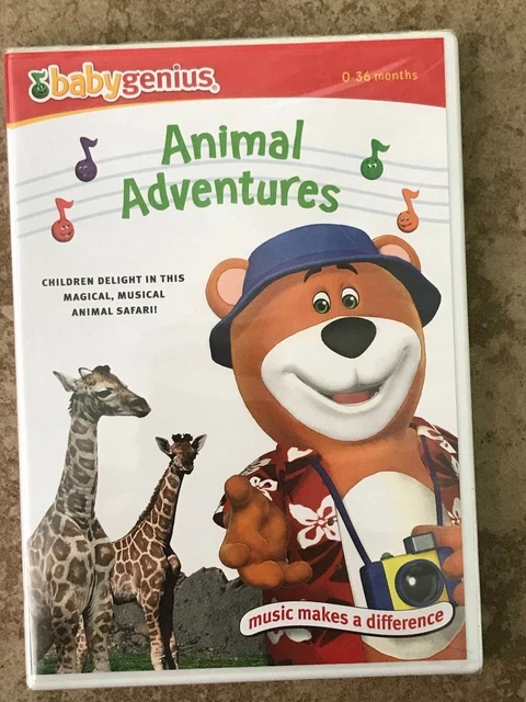 *BABY GENIUS EDUCATIONAL DVD CD Video Animal Adventures Music Learning ...