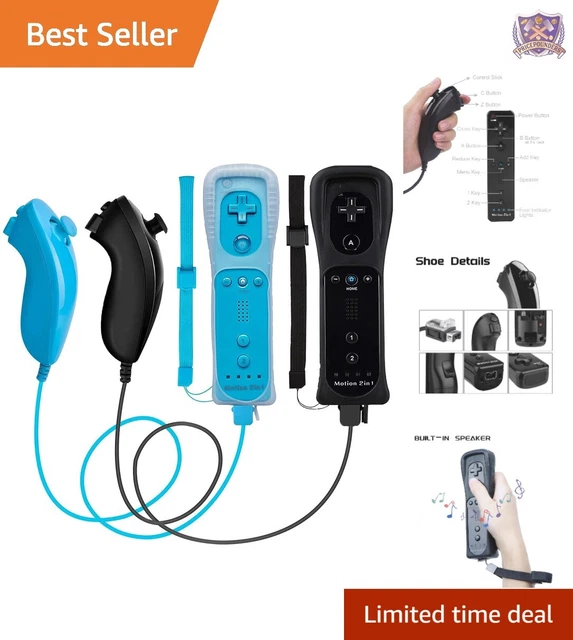 WII NUNCHUCK CONTROLLER with Motion Plus | Wireless Bluetooth | Shock ...