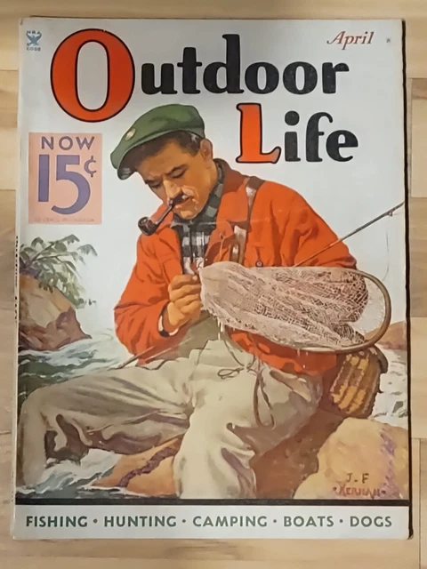OUTDOOR LIFE MAGAZINE April 1935 Vol 75 #4 No Address Label Cover J.F ...