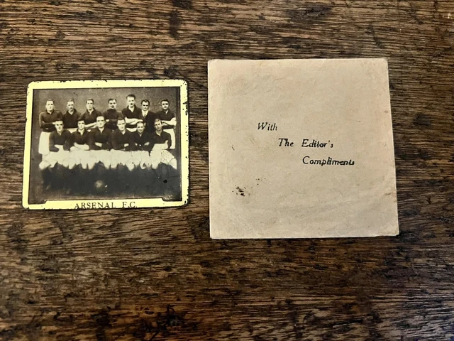 TOPICAL TIMES METAL CARD 1930 ARSENAL JACK CLIFF BASTIN Rookie Original ...