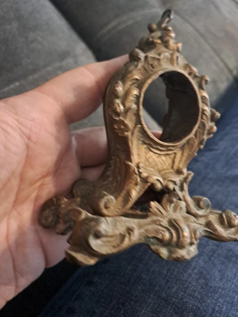 PORTE MONTRE GOUSSET Ancien Bronze 19ème Napoléon III Forme Cartel EUR ...