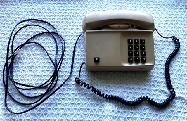 RETRO THORN ERICSSON Push Button Telephone Beige 1980s BT British ...