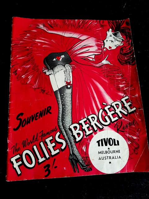 FOLIES BERGERE TIVIOLI MELBOURNE PROGRAM BROCHURE 1950s EUR 12,77 ...