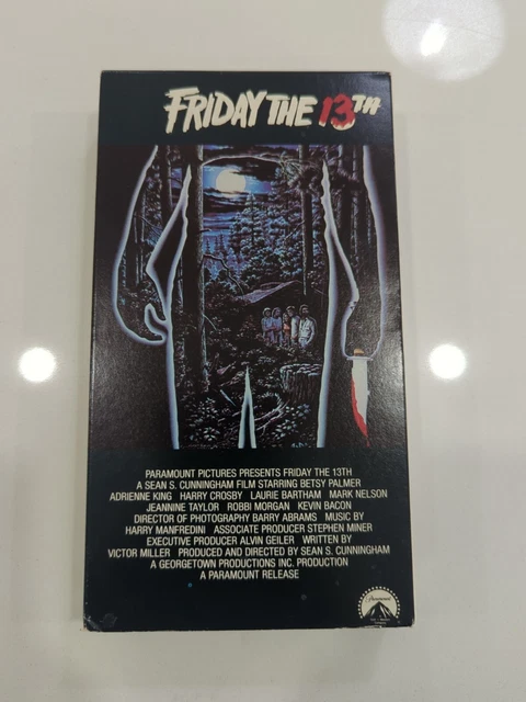 FRIDAY THE 13TH VHS 1988 1st Movie 1980 Horror Paramount Jason Voorhees ...