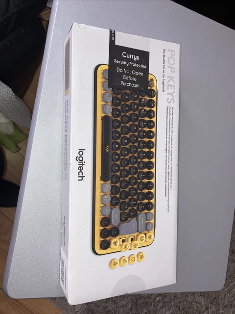 LOGITECH POP KEYS Mechanical Wireless Keyboard - Blast Yellow ...