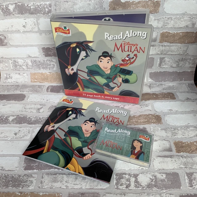 VINTAGE DISNEY'S MULAN Read Along Story 24 Page Book & Story Cassette ...