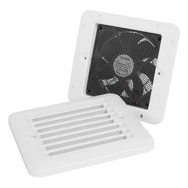WATERPROOF RV SIDE Cooling Vent Fan with Built In Insect Screen for ...