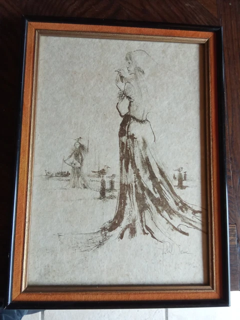 GRAVURE PAUL DAUCE sur papier fibré Lithographie signée et numérotée 56/100 EUR 15,00 - PicClick FR