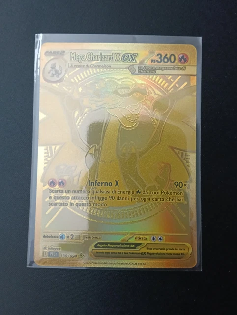 MEGA CHARIZARD X EX - Fiamme Spettrali PFL 130/094 Gold Oro Ita EUR 410 ...