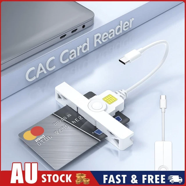 CAC CARD READER Foldable for Windows/Mac OS/Android (Type-C) AU $18.12 ...