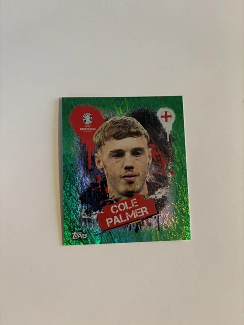 TOPPS EURO 2024 Germany Sticker Collection Eng3 Cole Palmer Topps Foil ...